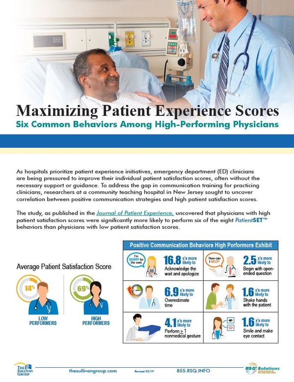 Case Study Physician PatientSET Landing Page